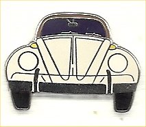 Lapel Pin VW Bug White – German Aircooled