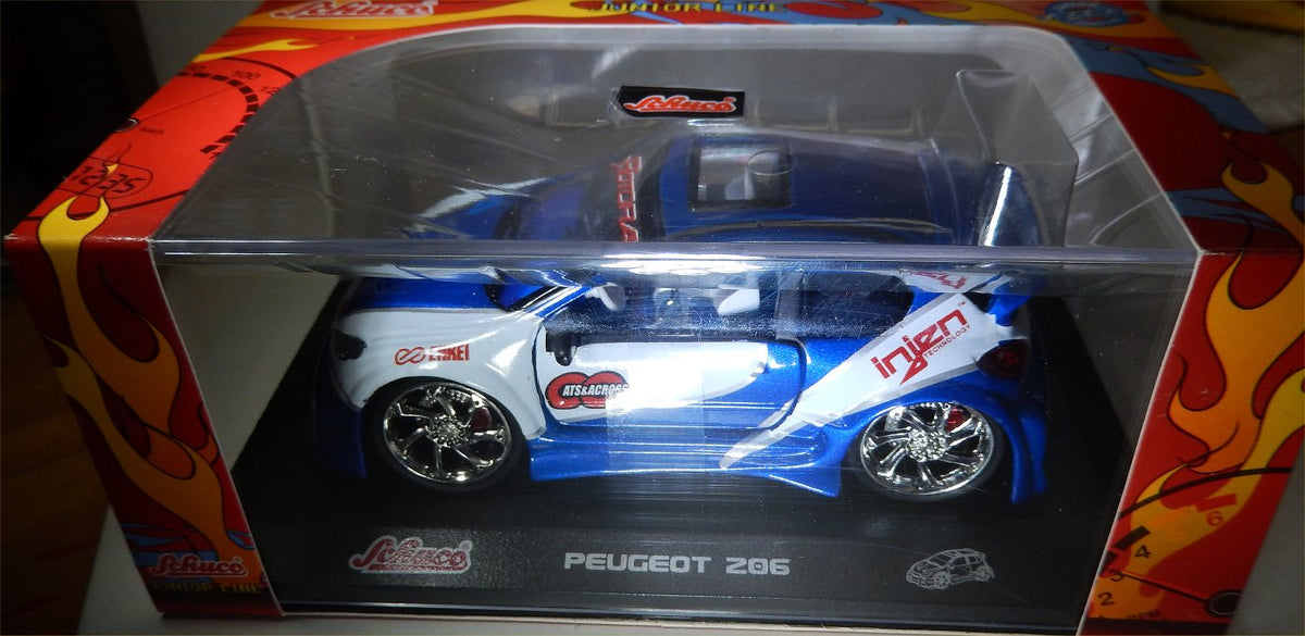Schuco Junior Line Tuner car Peugeot 206 "ROTORA" – German Aircooled